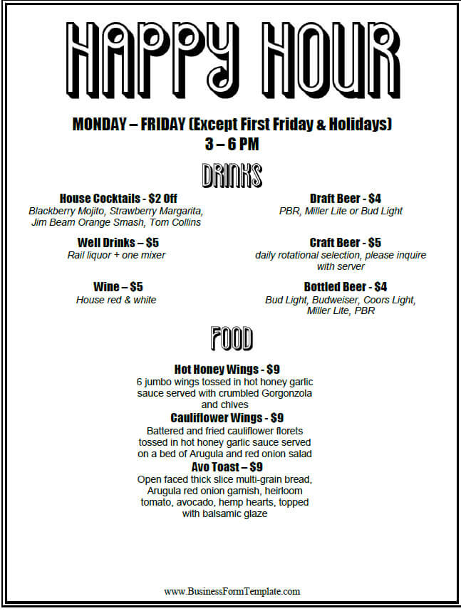 OUR MENU - Green Tree Tavern